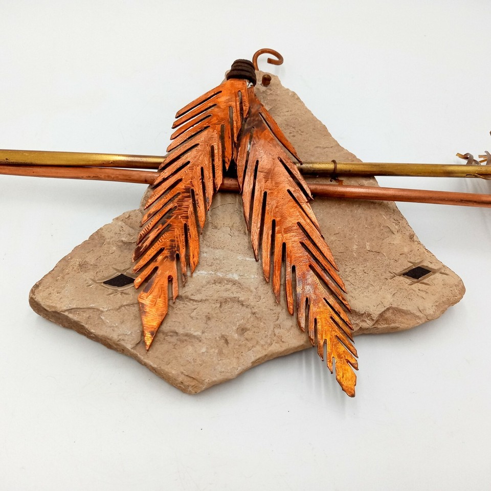 Native American Style Wall Art Metal Sculpture Feathers Arrow Western ...