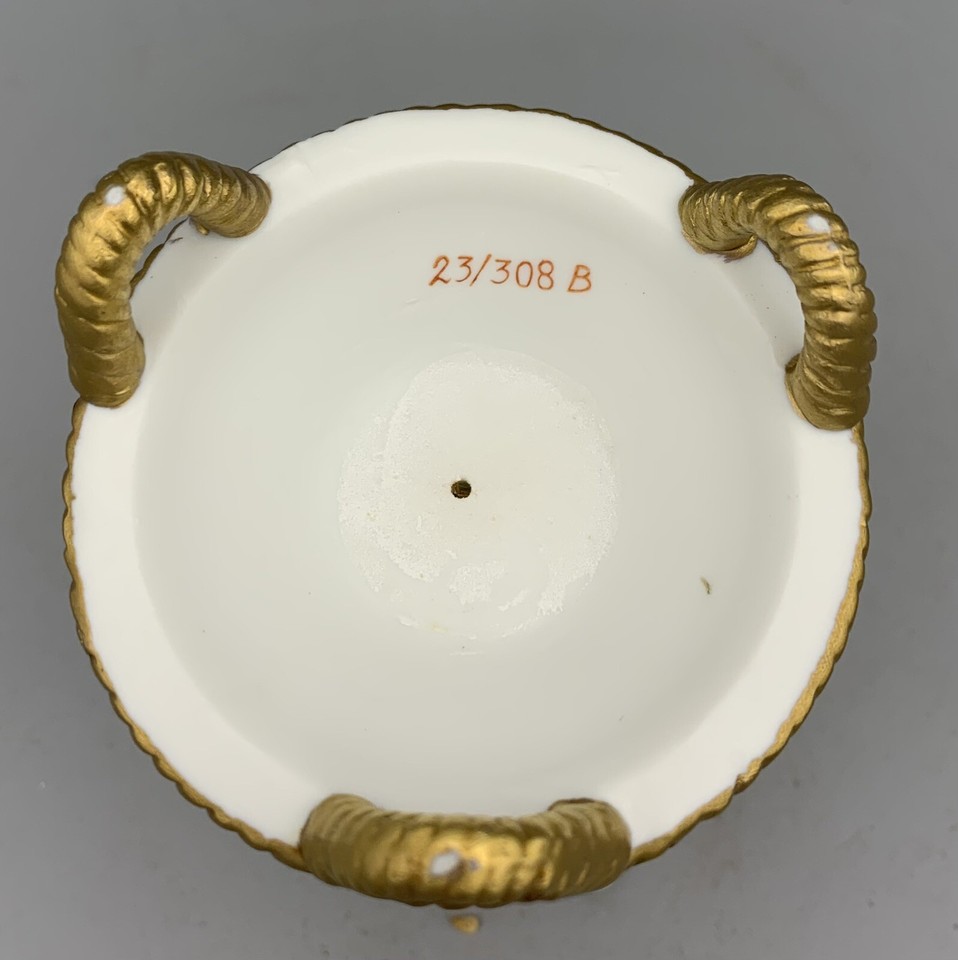 Vintage Ornate Roses with Gold Trim Ceramic Decorative Collectible ...