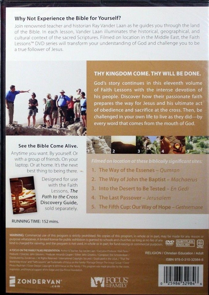 Faith Lessons Volume 11 The Path To the Cross Ray Vander Laan NEW ...