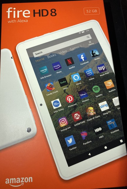 Amazon Fire HD 8 (10th Generation) 32GB, Wi-Fi, 8in - White (with ...