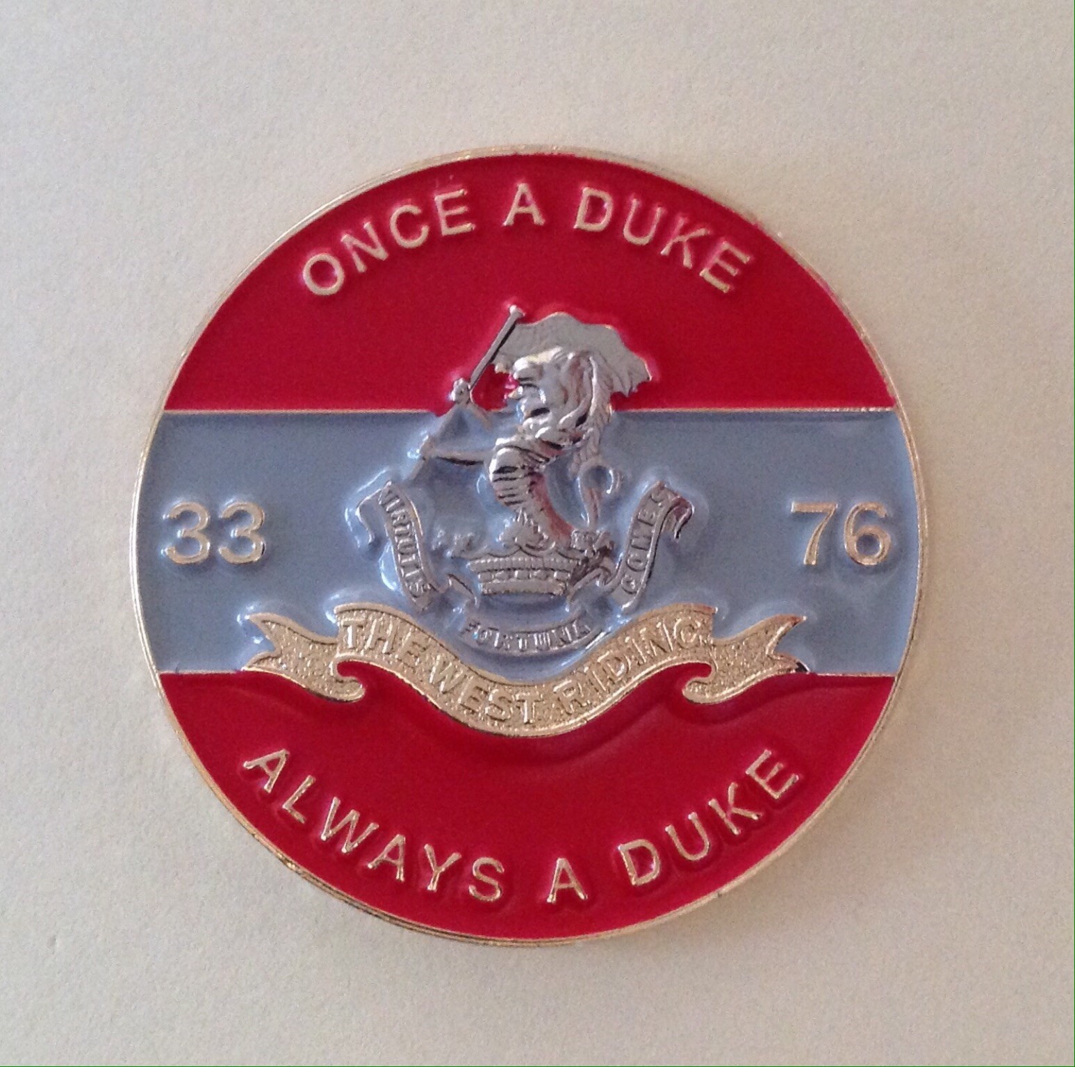 Duke of Wellington Regiment ( DWR-B ) Colours Lapel Badge 3D 30mm | eBay UK
