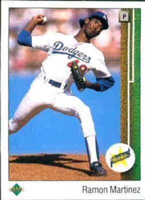 1989 Upper Deck #18 Ramon Martinez RC Rookie Los Angeles Dodgers ...