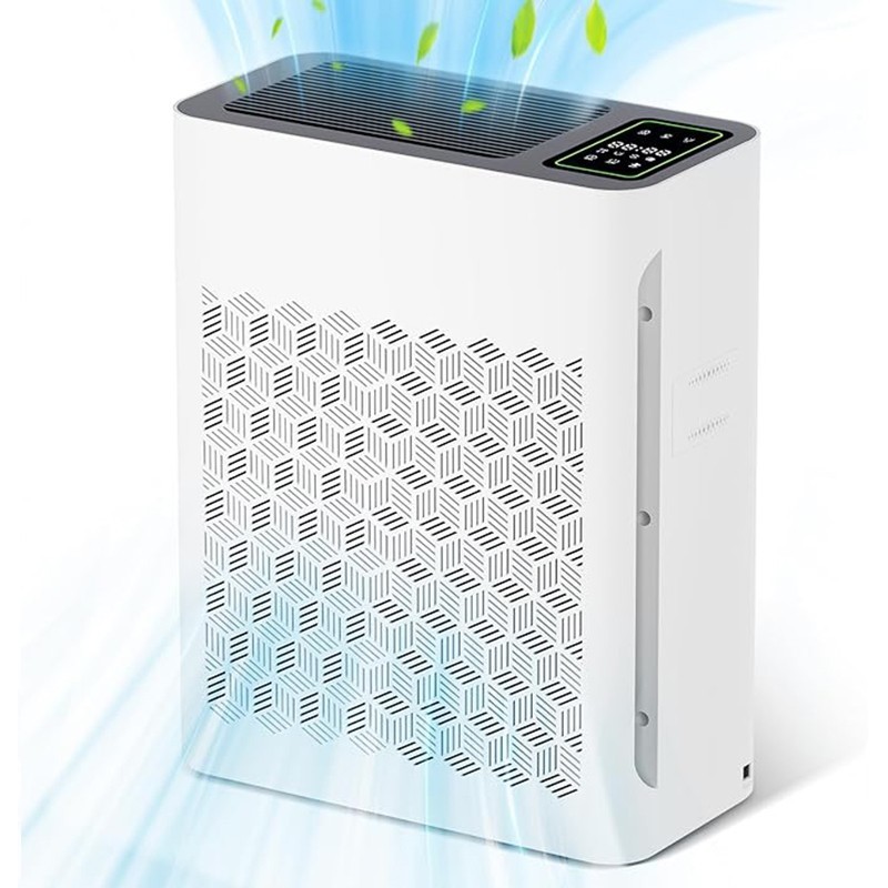 Home HEPA Air Purifier Large Room Air Cleaner for Allergies Smoke Mold ...