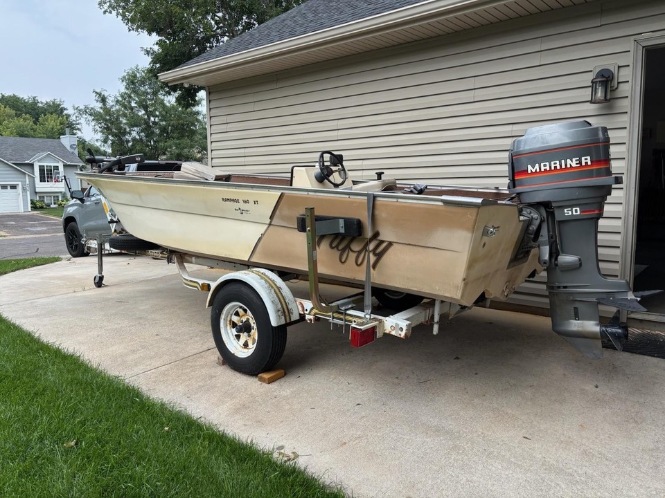 1985 Tuffy 16' Boat w/ Title & Trailer | eBay