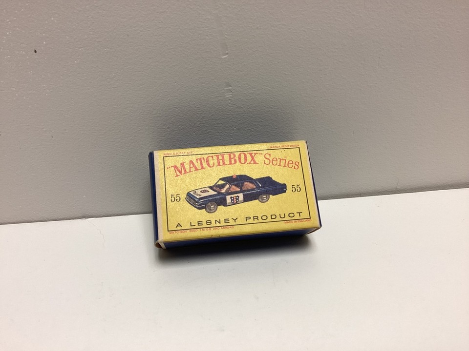 Matchbox Regular Wheels # 55 Police Patrol Car *BOX ONLY* | eBay
