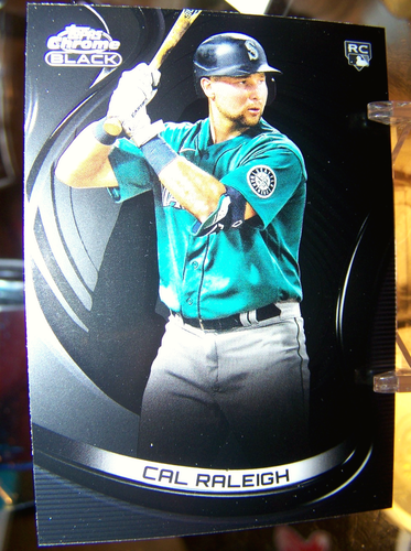 CAL RALEIGH (2) CARD ROOKIE LOT ~ 2022 TOPPS CHROME BLACK & TOPPS 3D ...