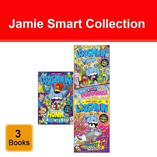 Jamie Smart Looshkin Series 3 Books Collection Set Looshkin Honk If You ...