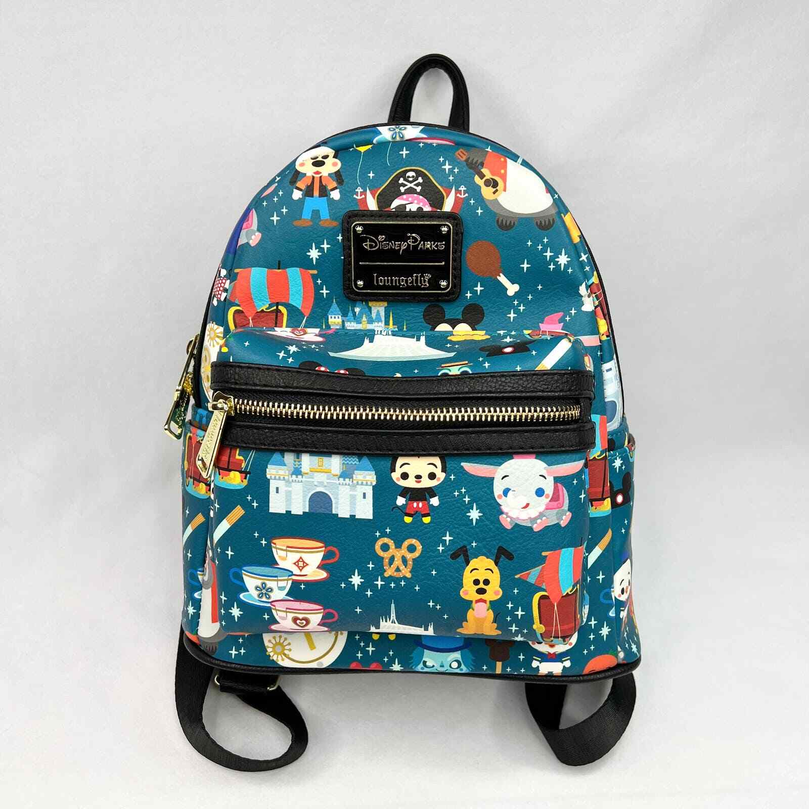 Loungefly Disney Chibi Park Icons & Characters Mini B… - Gem