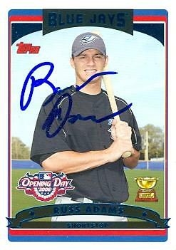 Russ Adams autographed Baseball Card (Blue Jays) 2005 Topps #132 All ...