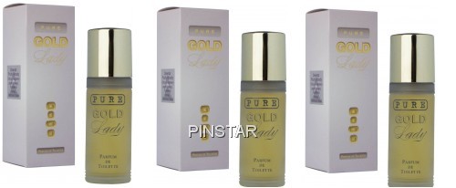 3 X PURE GOLD LADY MILTON LLOYD 50ML PARFUM DE TOILETTE /PERFUME WOMEN ...
