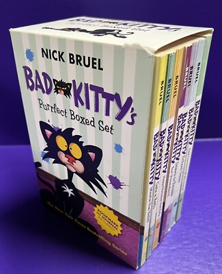 Bad Kitty's Purrfect 7 Book Box Set by Nick Bruel - Chapter Books | eBay
