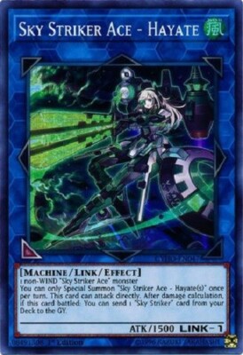SKY STRIKER ACE - HAYATE *** SUPER RARE 1ST EDITION CYHO-EN047 YUGIOH ...