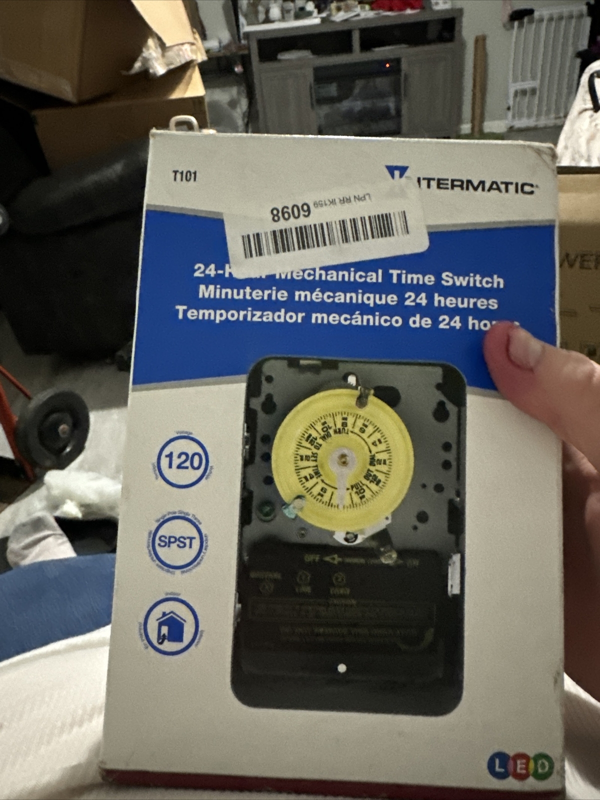 Intermatic T101 Mechanical Time Switch - Industrial Heavy Duty SPST ...