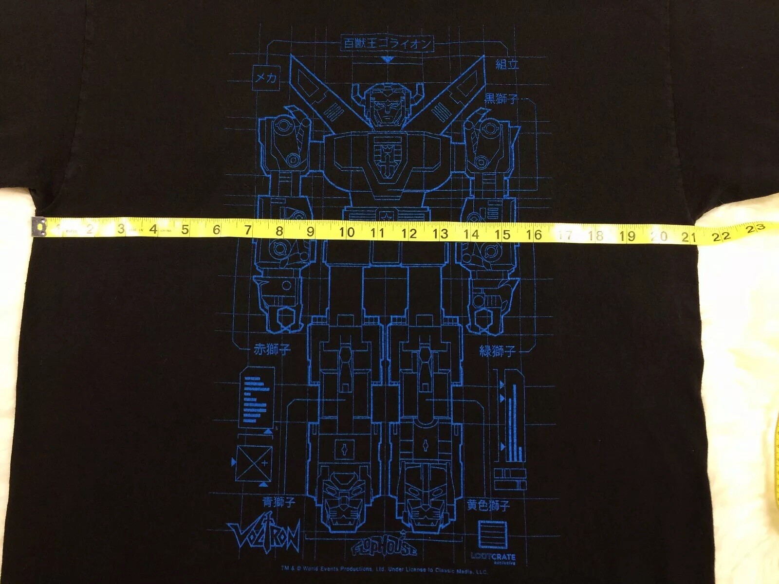 Voltron Legendary Defender Transform T Shirt Schematics Size Large | eBay