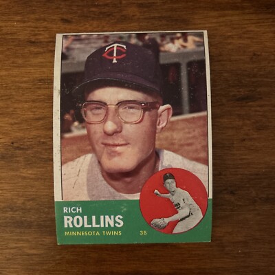 1963 Topps Baseball Rich Rollins Minnesota Twins Card #110 | eBay