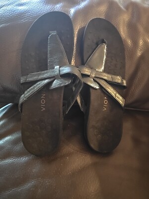 Vionic Karley Women's Orthotic Support Comfort Sandals Black Size 10 | eBay