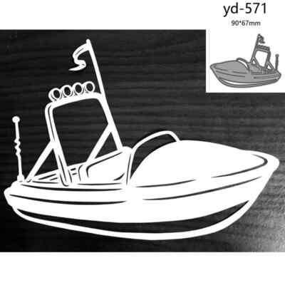 Speedboat Boat Metal Cutting Dies Scrapbooking Card Making Craft | eBay