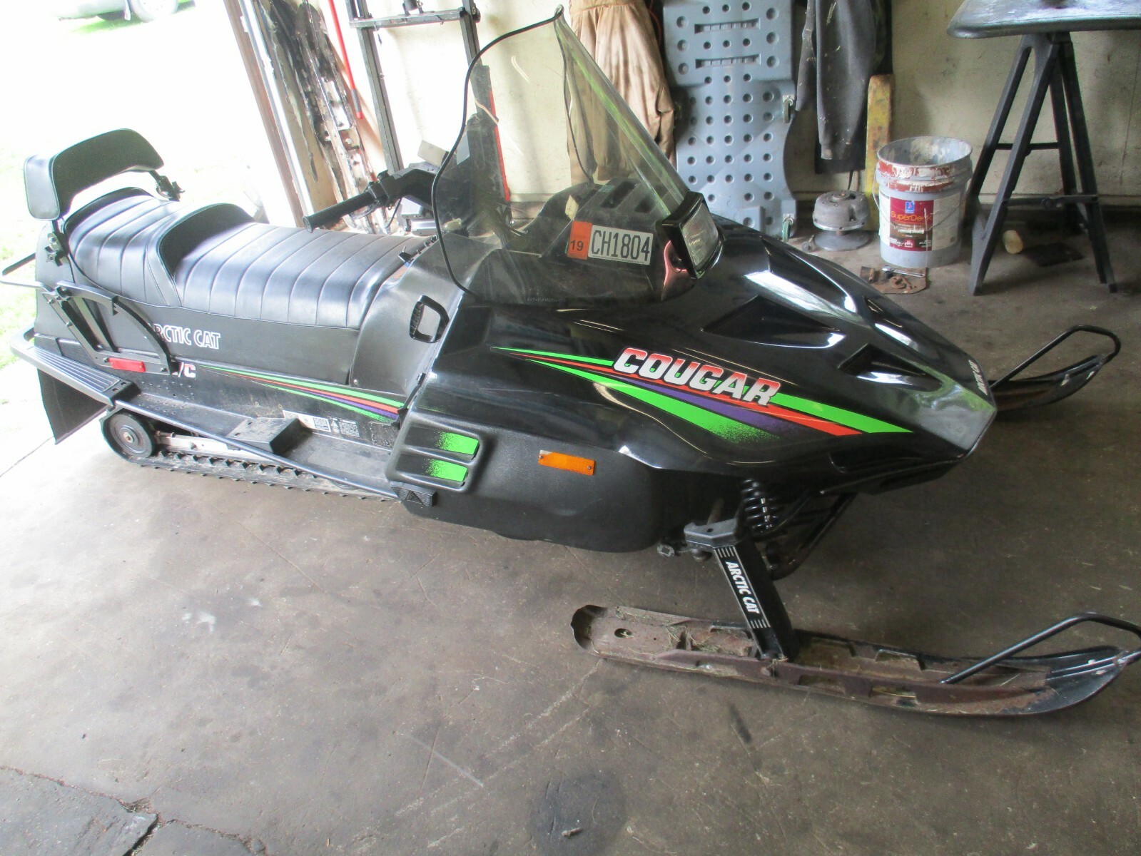 94 Arctic Cat Cougar 440 Snowmobile Hood Straps Prowler Pantera | eBay