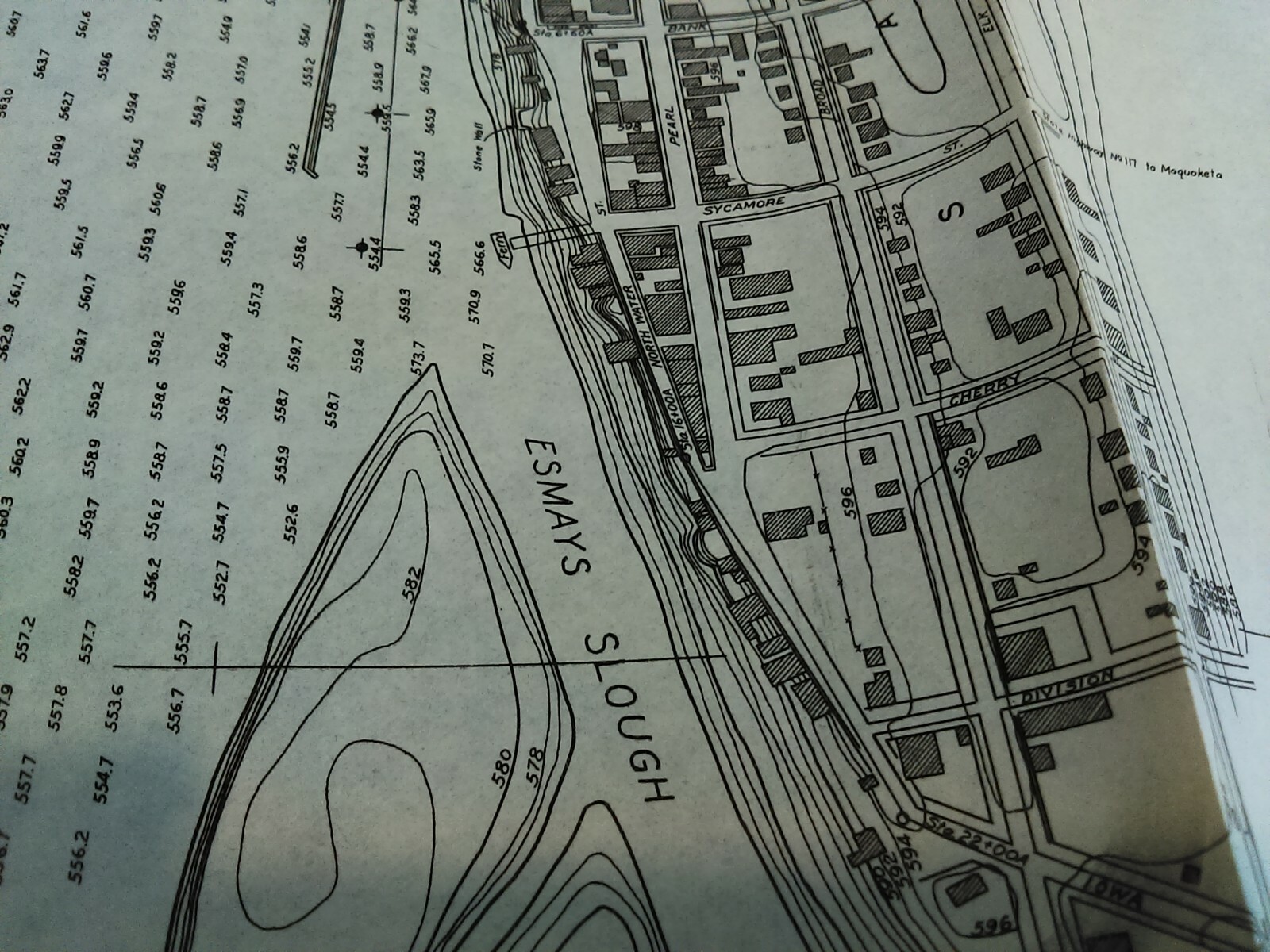 1930 Topography Map Diagram Mississippi River Sabula Iowa Dam Lock ...