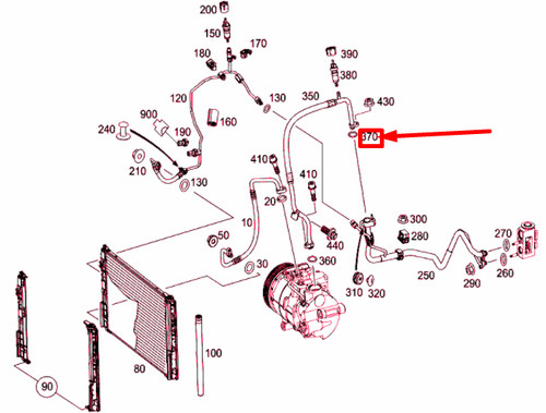 NEW MERCEDES-BENZ CLA COUPE C117 A/C LINE O-RING A0199978545 ORIGINAL ...