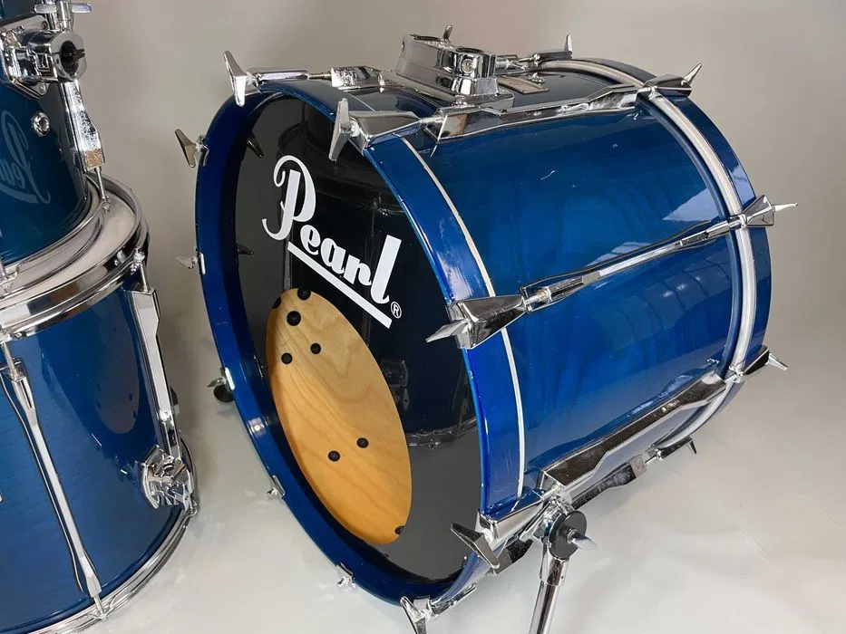 Pearl BLX 22"/12"/13"/16" Sheer Blue Lacquer - Perkusja Vintage 80s ...