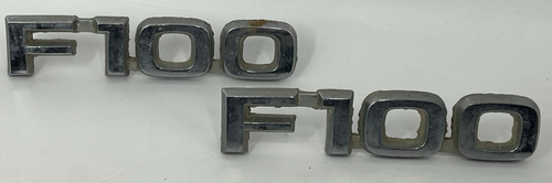 Ford OEM 1980 1981 F-100 Metal Front Fender Emblem Badge E0TB16B114E1 ...
