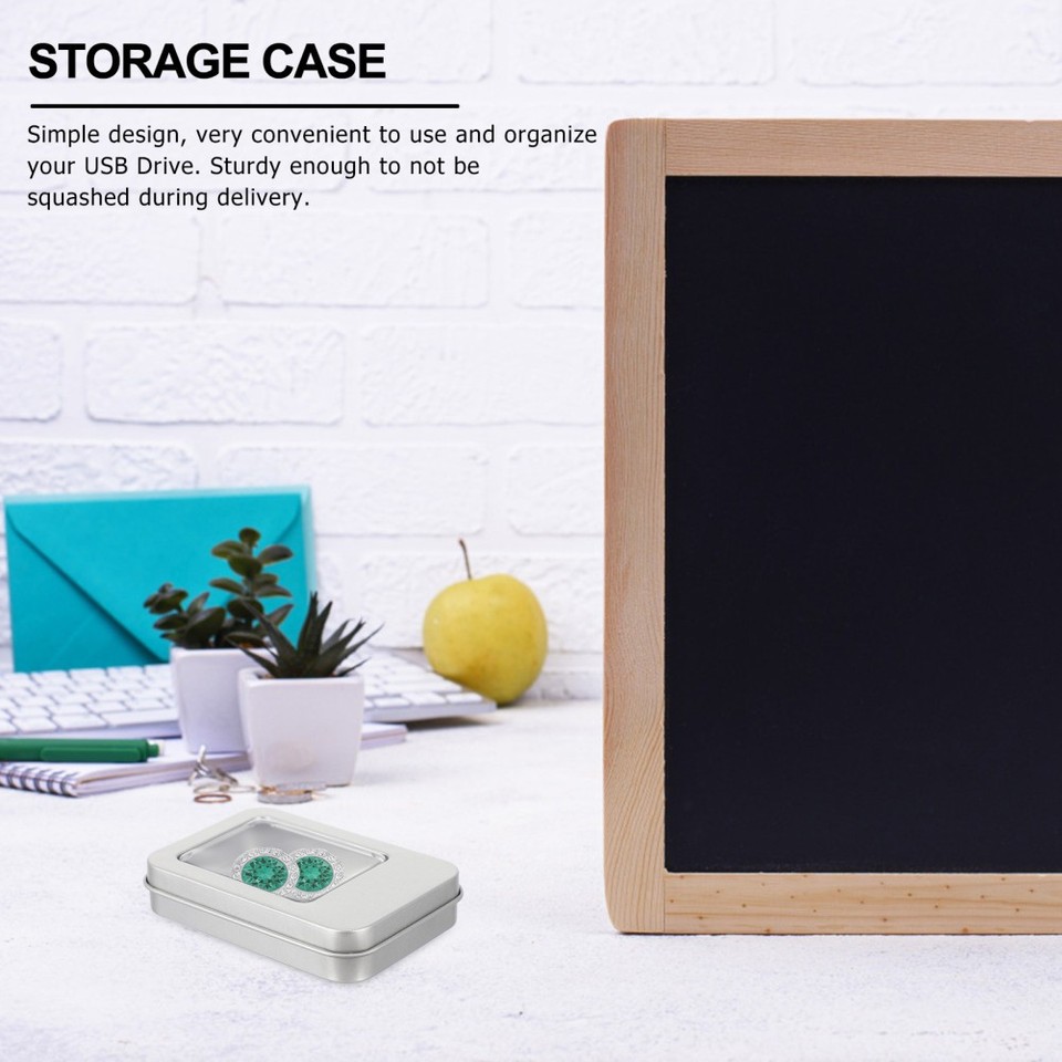 10pcs Square USB Flash Drive Drive Case Box Scatole di immagazzinaggio ...