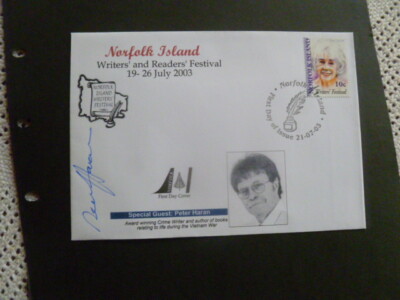 AUTHOR PETER HARAN SIGNED 2003 NORFOLK IS WRITERS FESTIVAL SOUVENIR ...