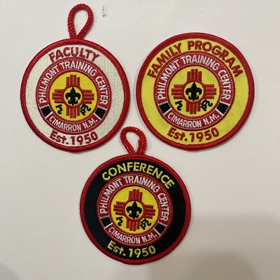BSA PHILMONT FACULTY, FAMILY PROGRAM & CONFERENCE PATCHES MARKED EST ...