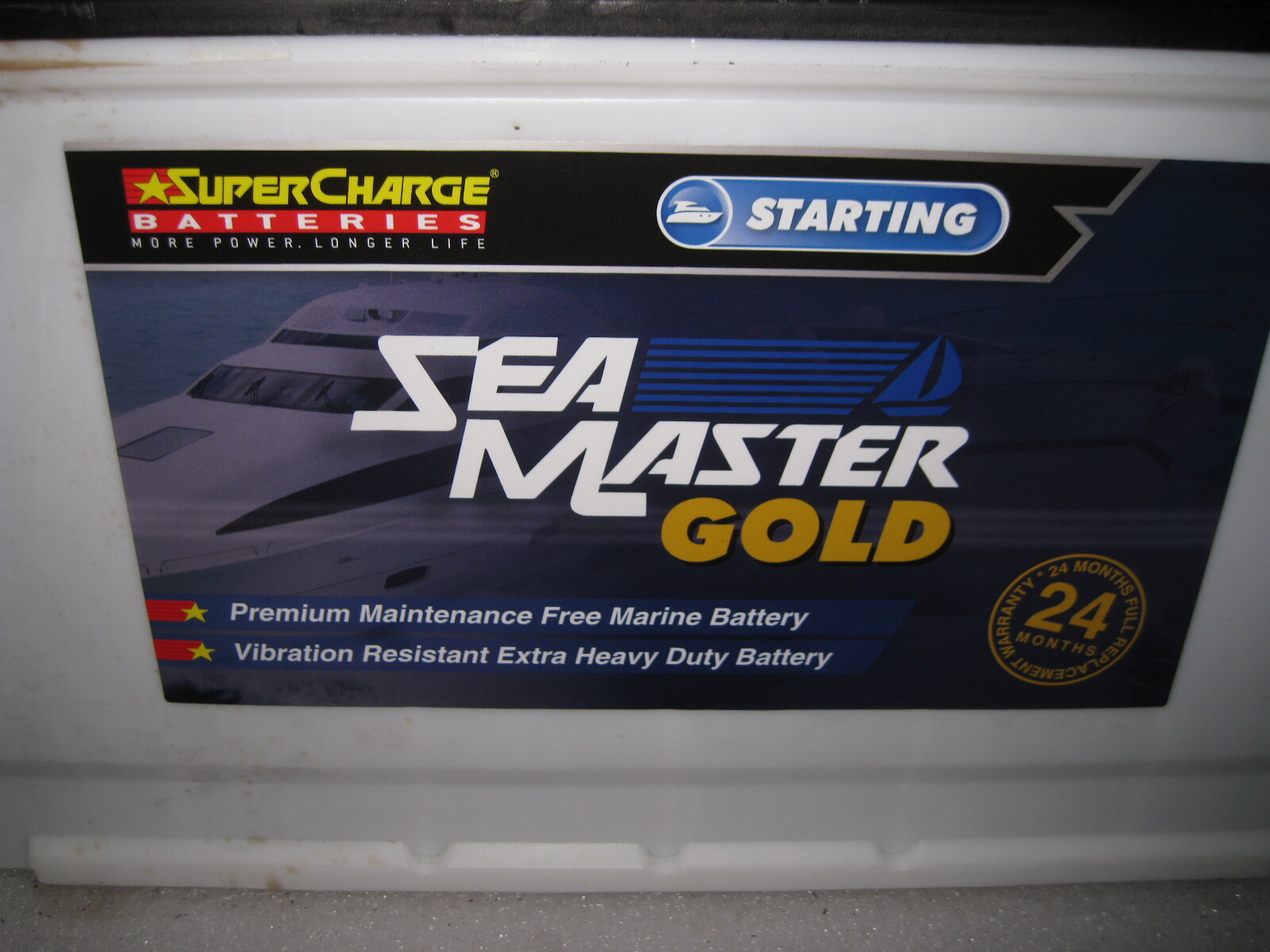 SUPERCHARGE SEA MASTER GOLD MARINE BOAT 12v BATTERIES MFM70 NEW 2YRS ...