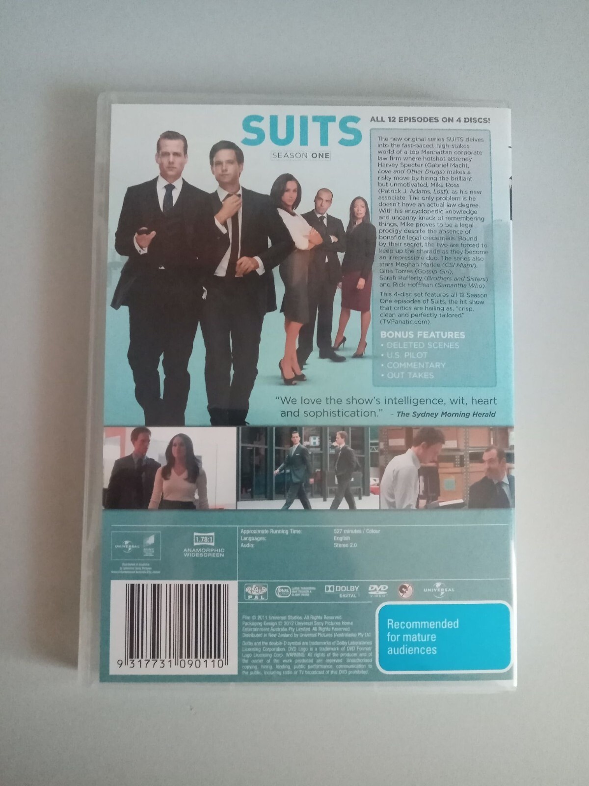 SUITS - SEASON 1 DVD TV SHOW EPISODES 2011 MEGHAN MARKLE GABRIEL MACHT ...