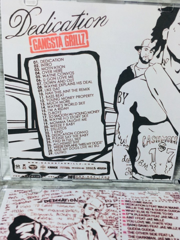 LIL WAYNE - DEDICATION (1-6) 1 2 3 4 5 6 RELOADED PROMO MIXTAPE MIX CD ...