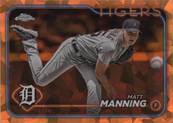 2024 Topps Chrome Sapphire Edition - Matt Manning #277 Orange /25 for ...