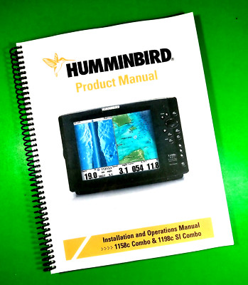 Owner's Manual for Humminbird 1158c 1198c SI Combo, 232 Pages W/Clear Covers! | eBay