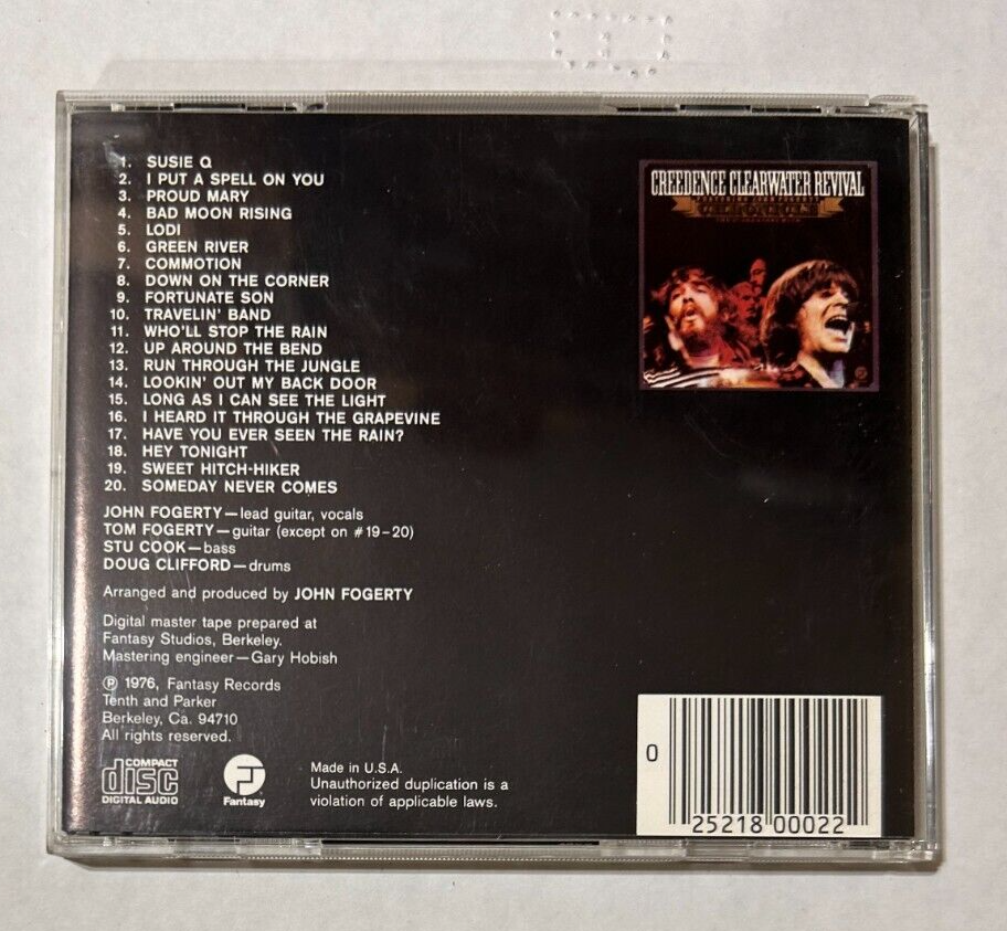 CREEDENCE CLEARWATER REVIVAL CHRONICLE CD GREATEST HITS CCR JOHN ...