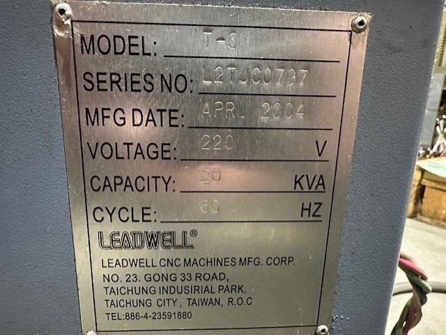 2004 Leadwell T6 with Fanuc 0iT control | eBay