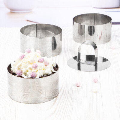 Dessertring - Set 4 - tlg., rund 3 Formen und 1 Stempel | eBay.de