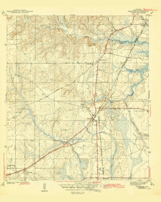 Reproductions - Alabama 1943 Topo Map