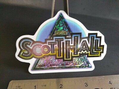 Vintage Stickers Scott Hall WCW NWO Wrestling Vending Machine Sticker ...