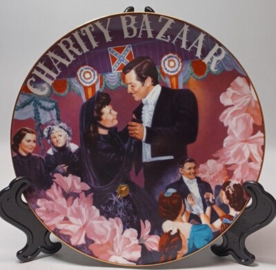 Charity Bazaar Gone with the Wind Plate Musical Treasures Bradford ...