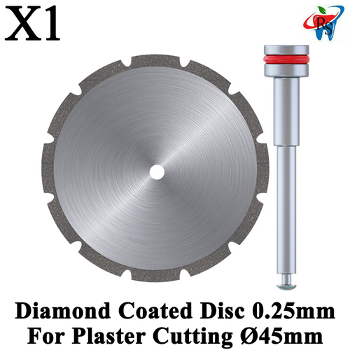 Dental Set Diamond Disc 45mm x 0.25 mm Plaster Die Stone Investment ...