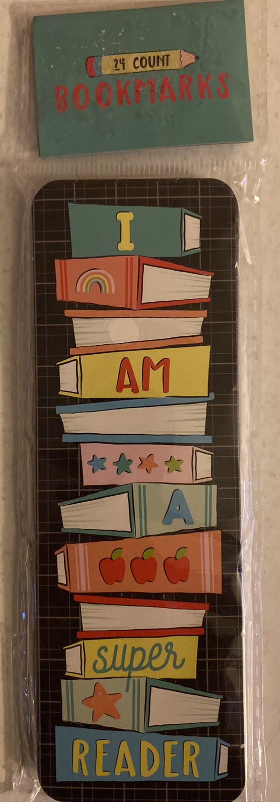 24 Count Bookmarks I AM A SUPER READER BOOKS theme NEW FREE SHIP | eBay