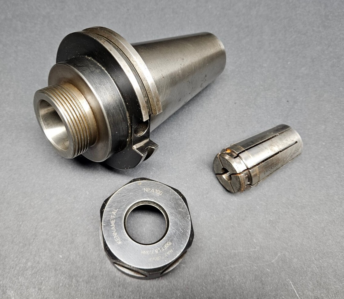 Kennametal CAT50 TG100 Collet Chuck & 27/64" Collet CV50TG100300 ...