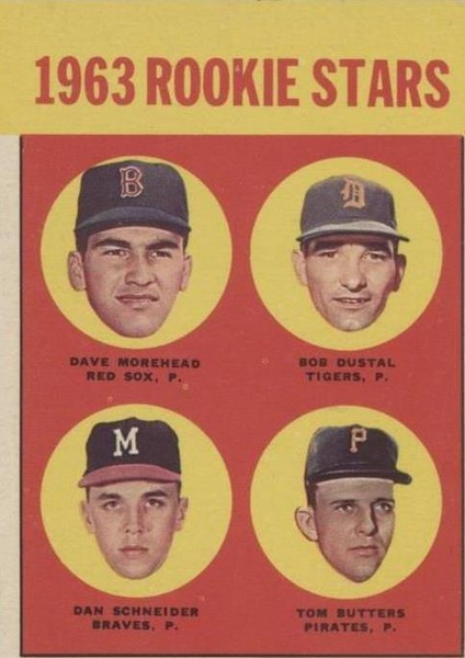 1963 Topps - Rookie Stars #299 Tom Butters, Dave Morehead, Dan ...