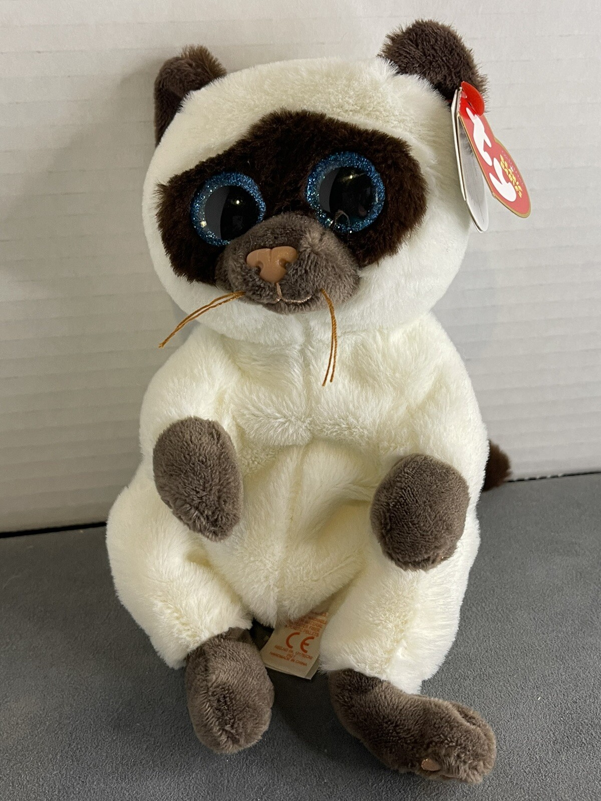 Ty Beanie Baby Boos Bellies - MISO the Siamese Cat 6" Size NEW MWMT's ...