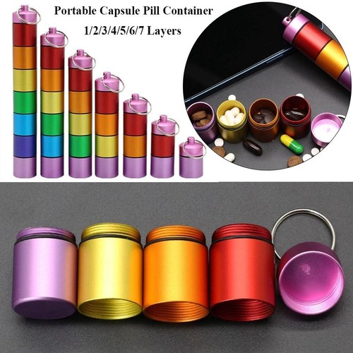 Portable Mini Waterproof Capsule Camping Survival Bottle Outdoor Tool ...