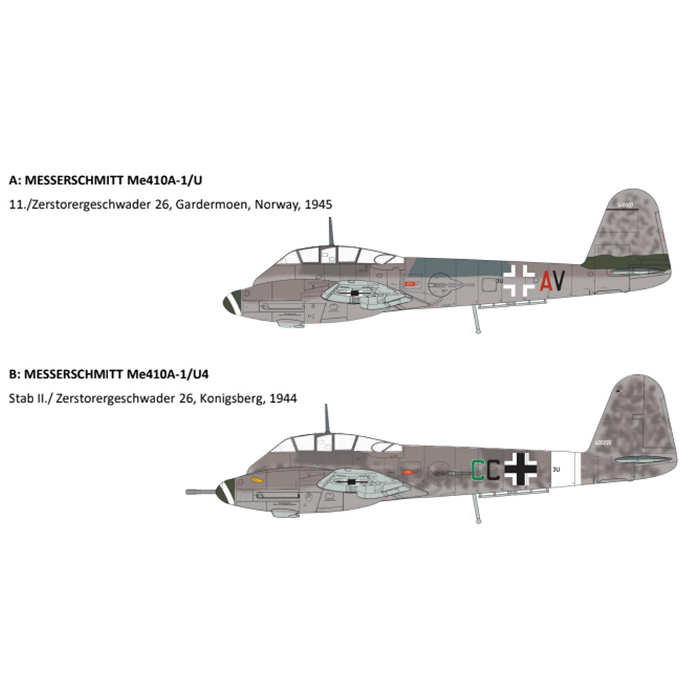 Airfix A04066 Messerschmitt Me410A-1/U2 & U4 1:72 Model Kit | eBay