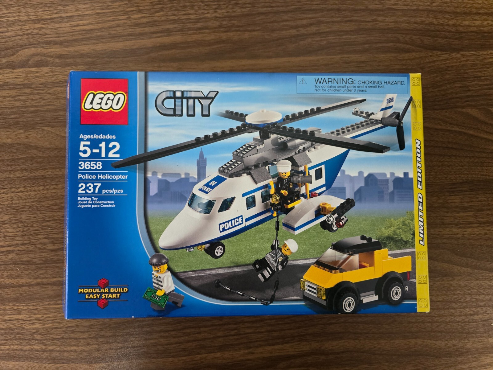Lego 3658 City Police Helicopter 100% Complete with Box and ...