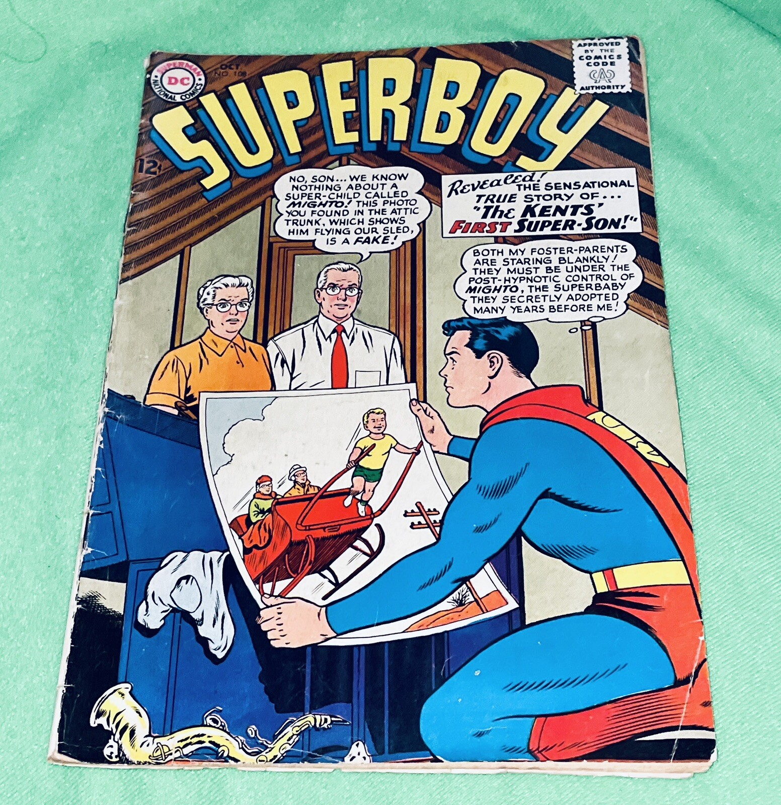DC NATIONAL COMICS SUPERBOY #108 "THE KENT'S FIRST SUPER-SON" OCT 1963 ...