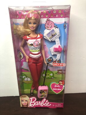 Barbie Angry Birds Target Exclusive doll Mattel 2012 suitcase camera ...